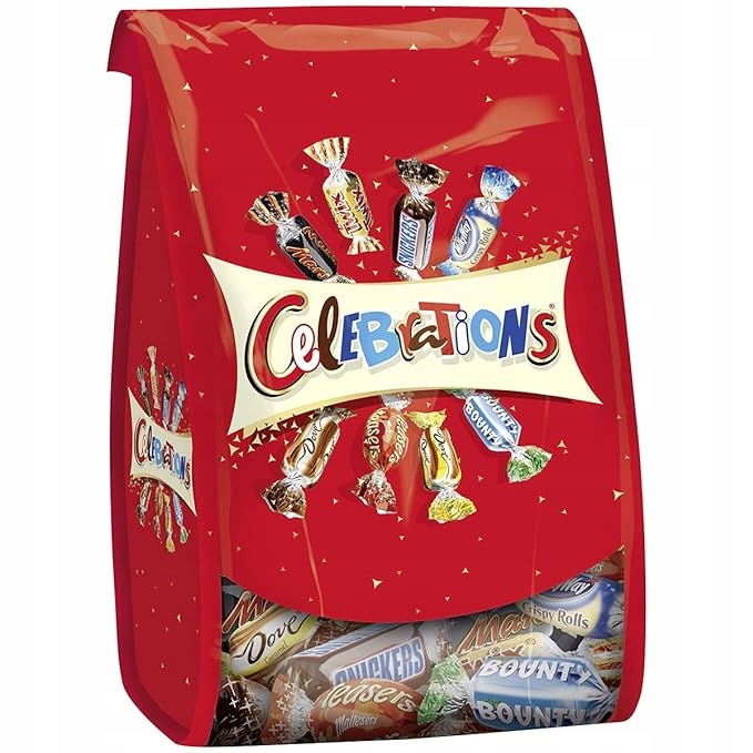 Celebrations Cukierki Mix Smaków Twix Mars Snickers Bounty Prezent 365g ...