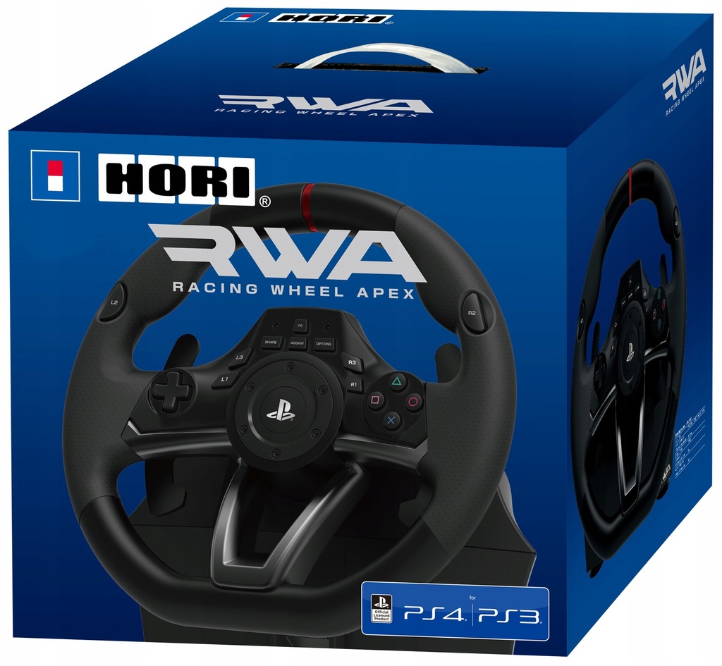HORI Kierownica RWA Racing Wheel APEX PS3 PS4 PC - 7081881688 - oficjalne archiwum Allegro