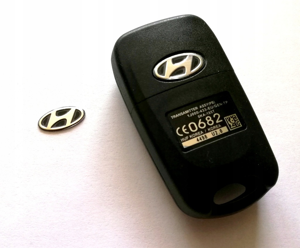 Zaślepka logo kluczyka emblemat Hyundai 17mm - 12203157696 - oficjalne ...