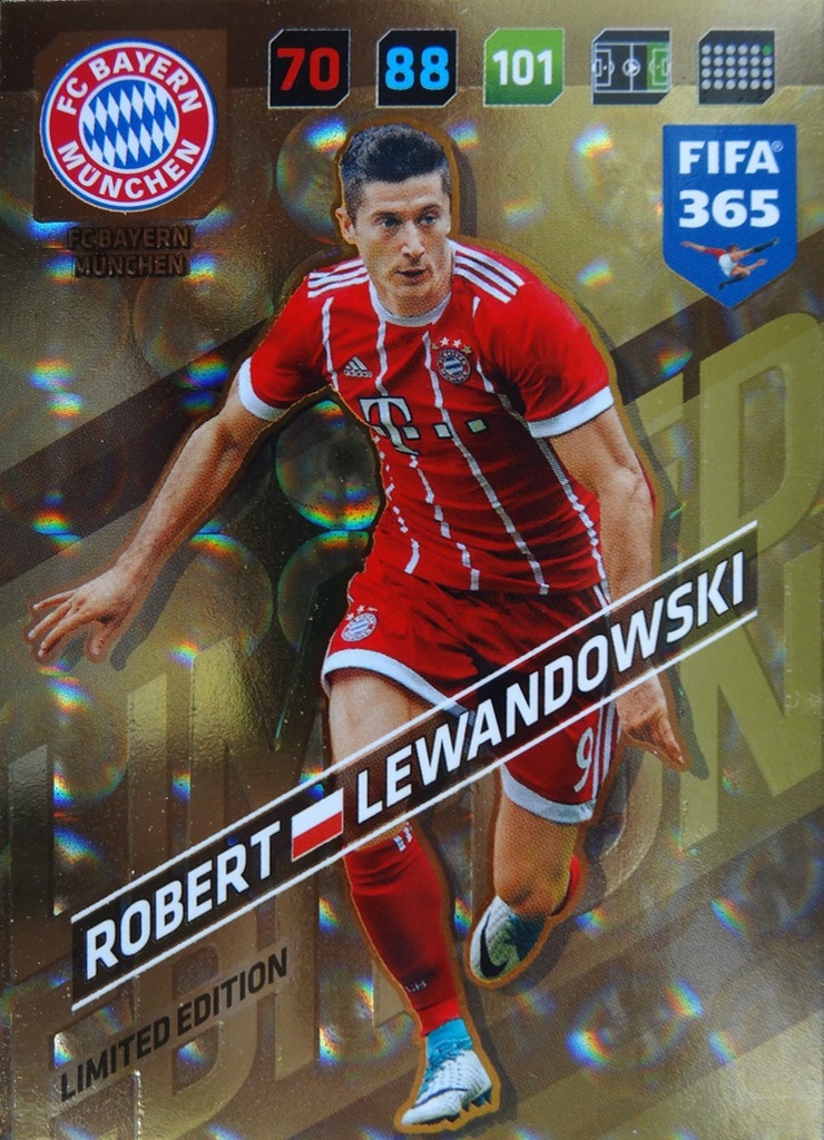 2018 FIFA 365 GIFT BOX 60 KART LIMITED LEWANDOWSKI - 7063275887 ...