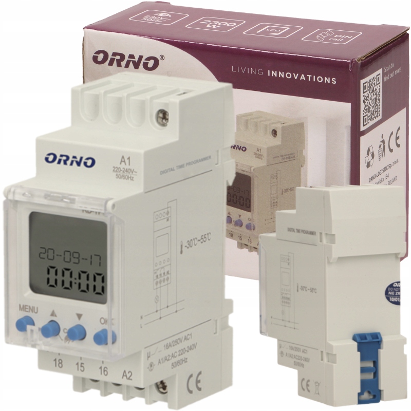 PROGRAMATOR CZASOWY NA SZYNĘ DIN 2 PRZEKAŹNIKI - 13121520735 - oficjalne archiwum Allegro