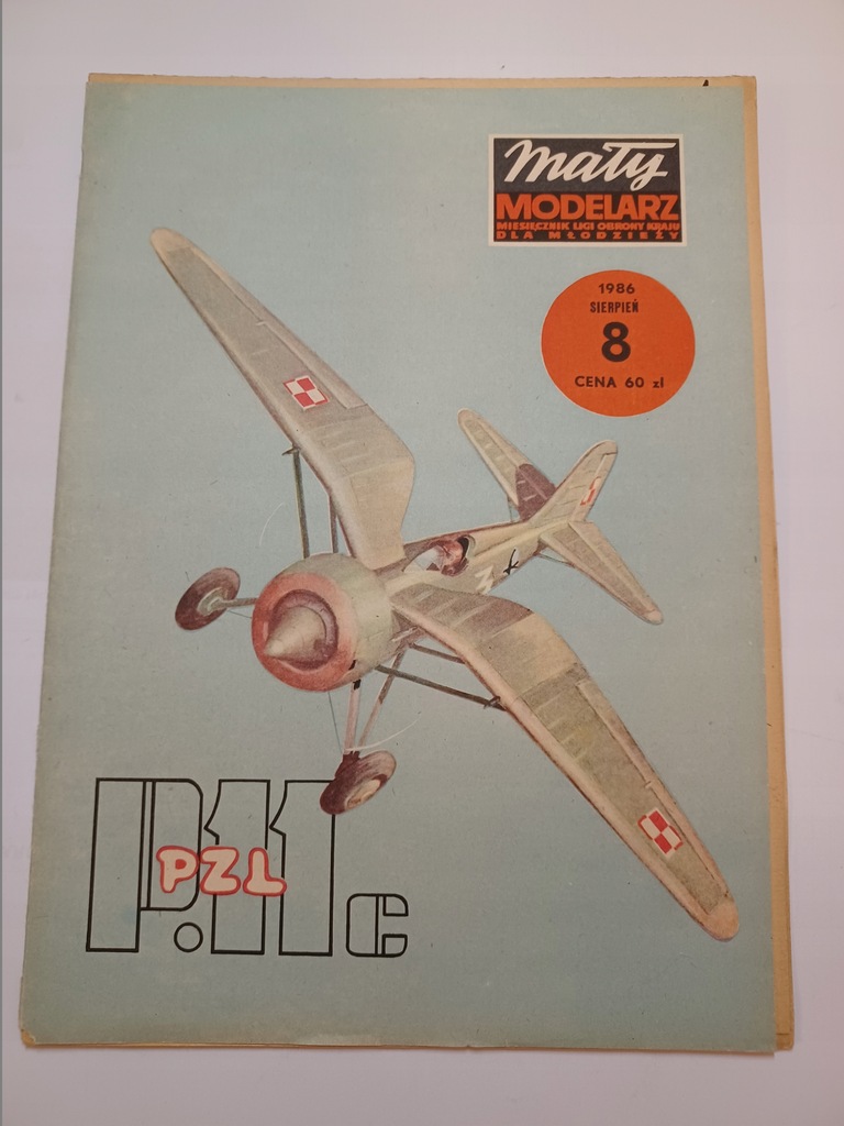Polski samolot myśliwski Pzl. P-11c Skala: 1:33 Mały Modelarz numer 8/1986 - 15325448877 ...