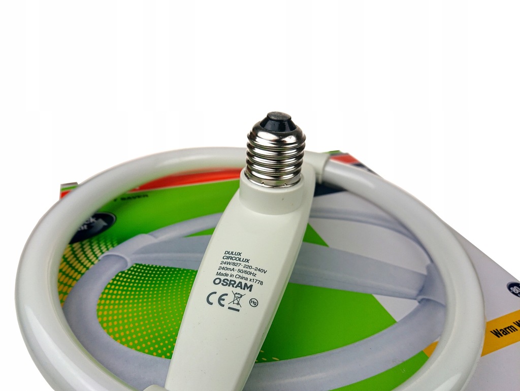 ŻARÓWKA KOŁOWA E27 24W =112W biała ciepła okrągła - 13387516559 ...