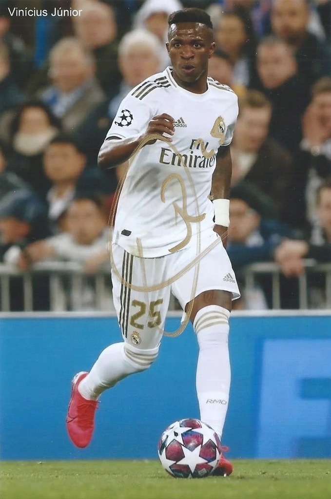 Vinicius Junior oryginalny autograf Real Madryt - 10812720025 ...