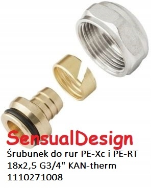 KAN-therm Śrubunek do rur PE-Xc i PE-RT 18x2,5 G3 - 12222259421 - oficjalne archiwum Allegro