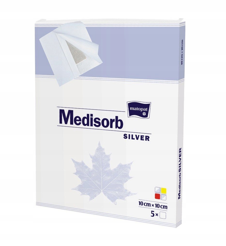 Medisorb Silver Opatrunek ze srebrem 10x10cm 5 szt - 10699258625 ...
