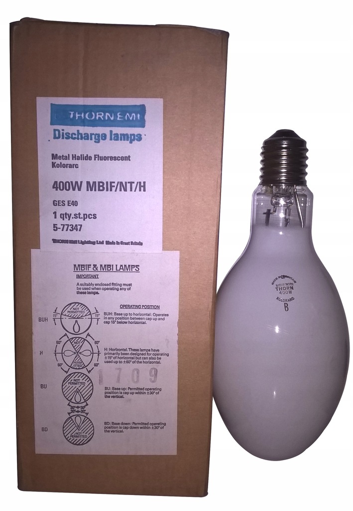 Thorn lampa metalohalogenkowa MBIF NT H 400W E40 - 7149804367 ...