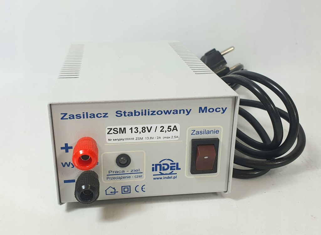 Zasilacz stabilizowany ZSM 13.8V/2.5A INDEL - 13508893094 - oficjalne ...
