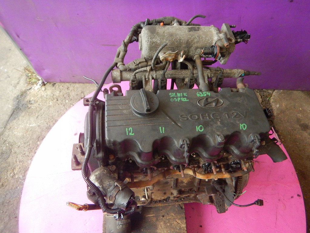 HYUNDAI GETZ 1,3 82 KM G4EA SILNIK TEST KOMPRESJI - 12782387654 ...