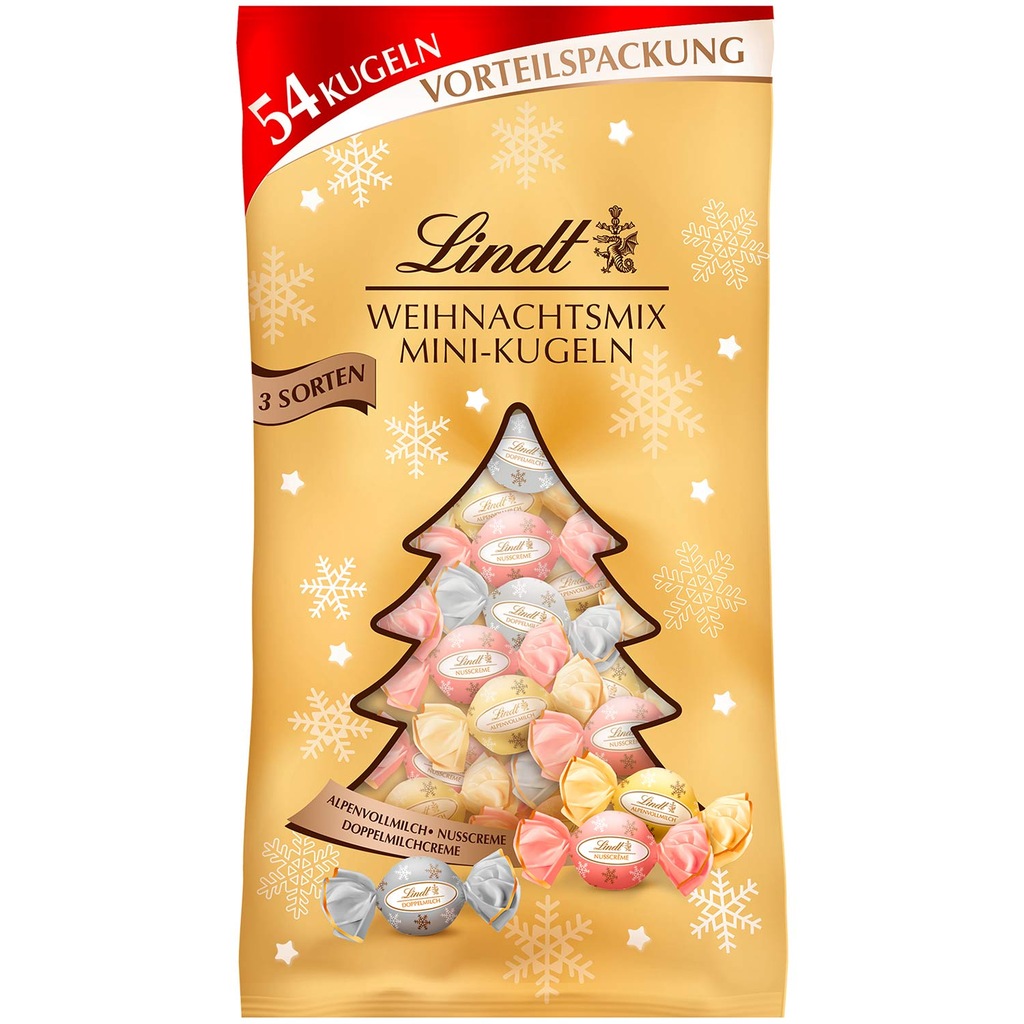 Lindt Lindor Mini Cukierki na Choinkę 54 szt De - 12682775736 ...