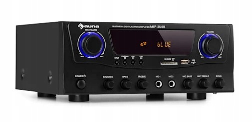 Amp-2 BT wzmacniacz HiFi 2x50W BT USB SD 2xMIC - 11572875815 - oficjalne archiwum Allegro