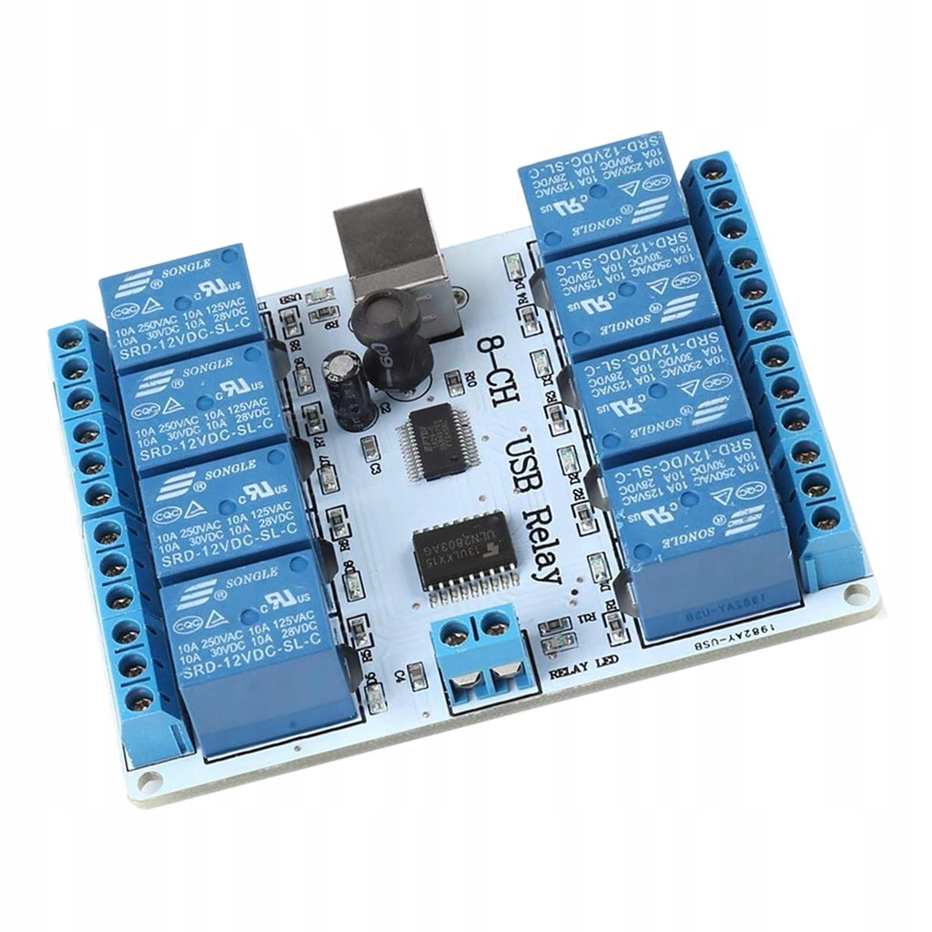 USB Relay Switch 12V 8 Channel Relay Module Easy - 12911673839 ...