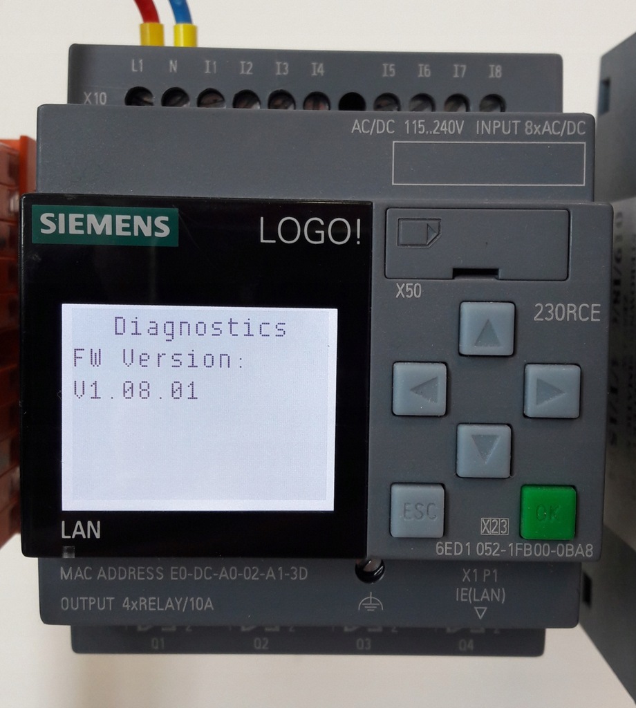A945 Sterownik Plc Siemens Logo 8 230rce 8636790644 Oficjalne
