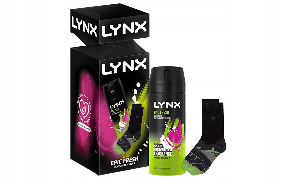 Lynx Epic Fresh Bodyspray & Socks 1 - 13189758486 - oficjalne archiwum ...