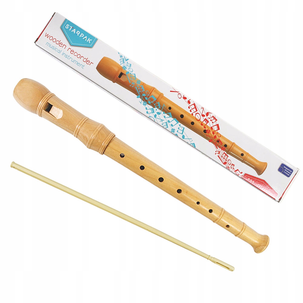 FLET DREWNIANY SZKOLNY PROSTY 8 otworów Starpak - 9802685545 ...