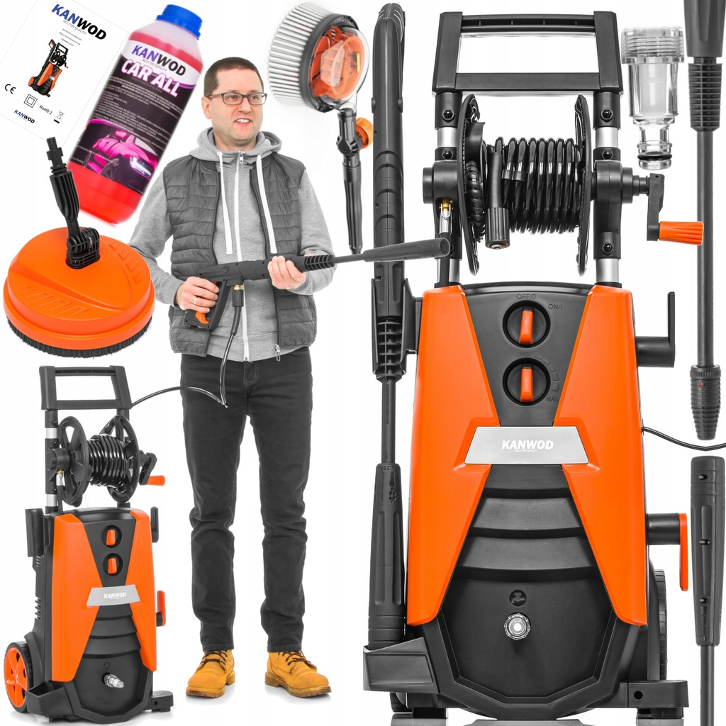 MOCNA MYJKA CIŚNIENIOWA KANWOD TURBO 260 BAR PATIO - 10478816279 - oficjalne archiwum Allegro