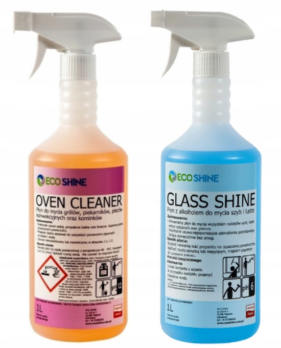 Eco Shine zestaw Oven Cleaner 1L + Glass Shine 1L - 12710457090 ...