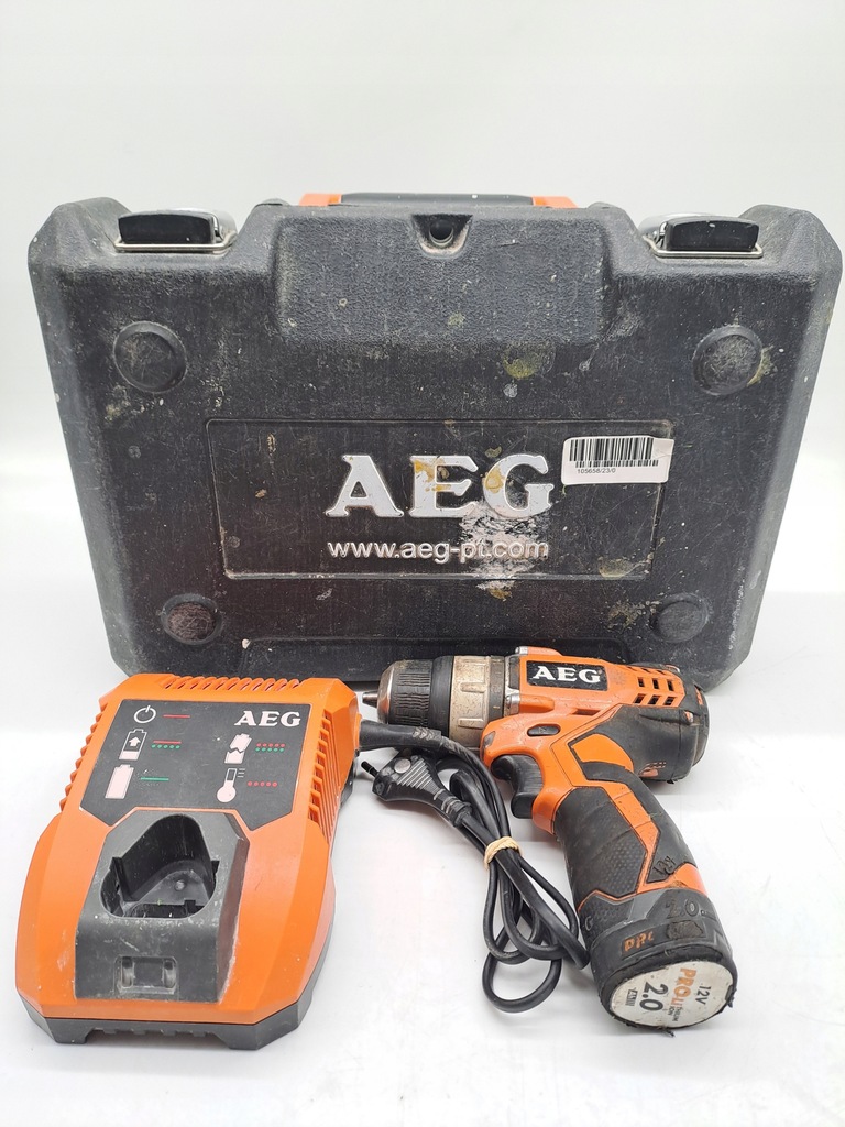 WIERTARKO-WKRĘTARKA AEG BS 12C2 Walizka - 13268255370 - oficjalne archiwum Allegro