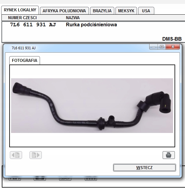 Przewód serwa TOUAREG 7L6611931AJ - 8171865843 - oficjalne archiwum Allegro