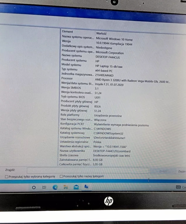 LAPTOP HP RTL8821CE 8GB 256GB RYZEN 3 - 13690558480 - oficjalne ...