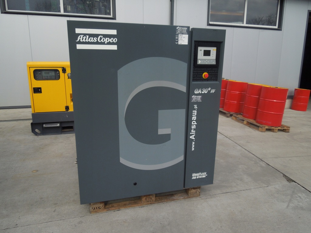 SPRĘŻARKA ŚRUBOWA ATLAS COPCO GA30FF 30Kw OSUSZACZ - 13322631003 ...