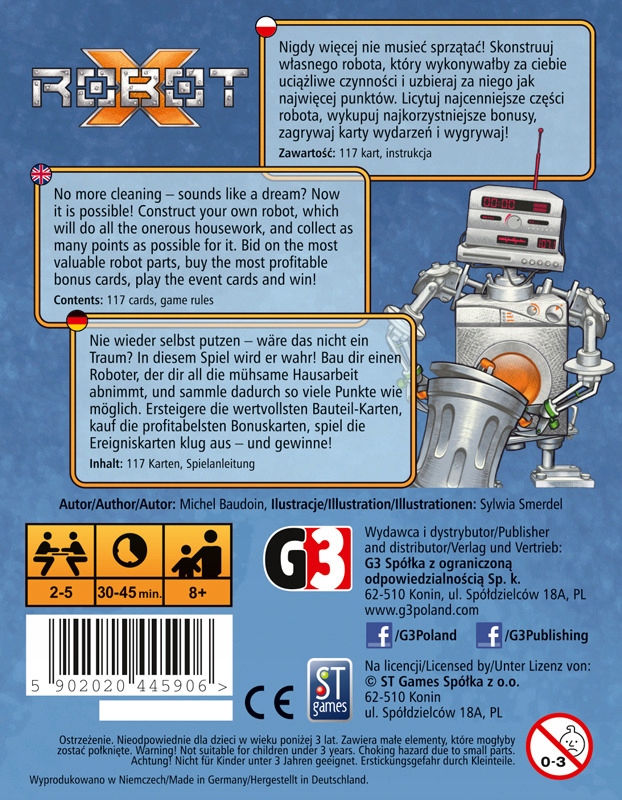 Купить Карточная игра G3 Robot X: отзывы, фото и характеристики на Aredi.ru (12269708095)