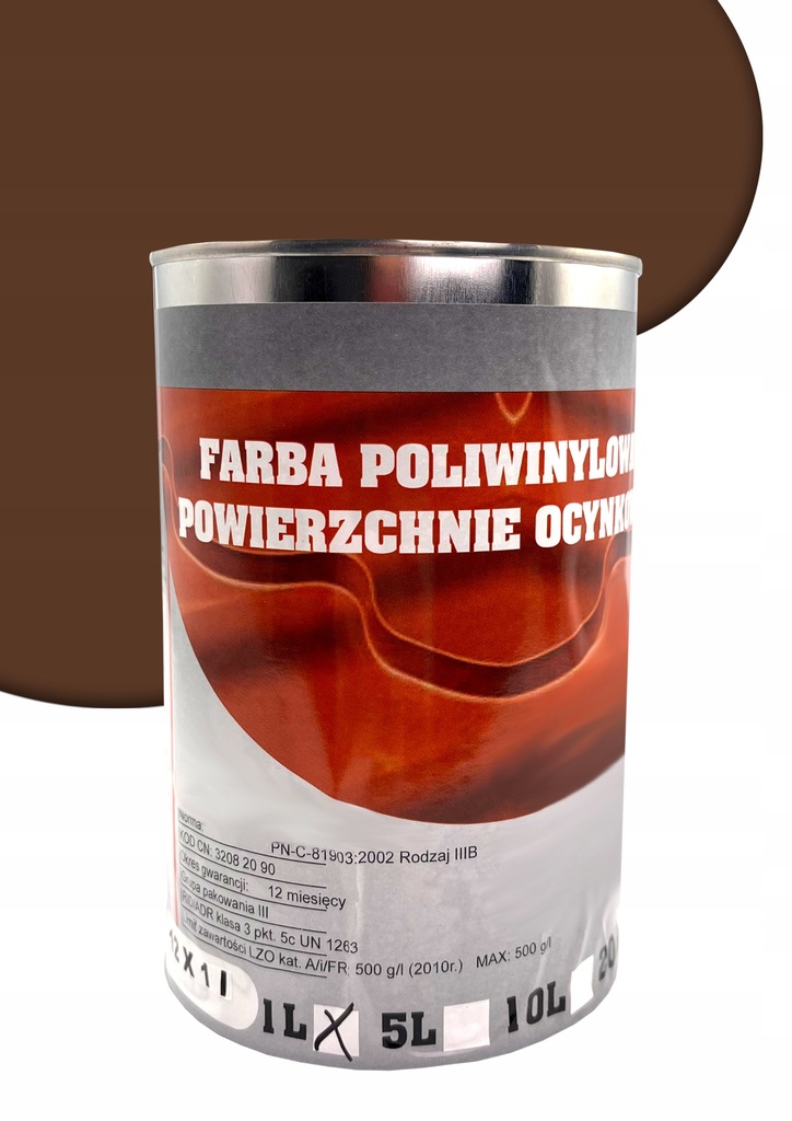 Farba OKRĘTOWA OCYNK NA DACH ALUMINIUM RDZA 1L - 14439293913 ...