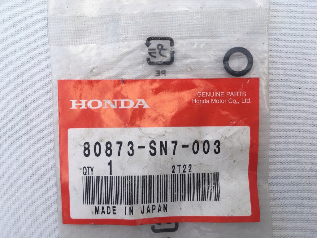 OEM 80873-SN7-003 USZCZELKA ORING HONDA ORYGINAŁ - 8626228497 ...
