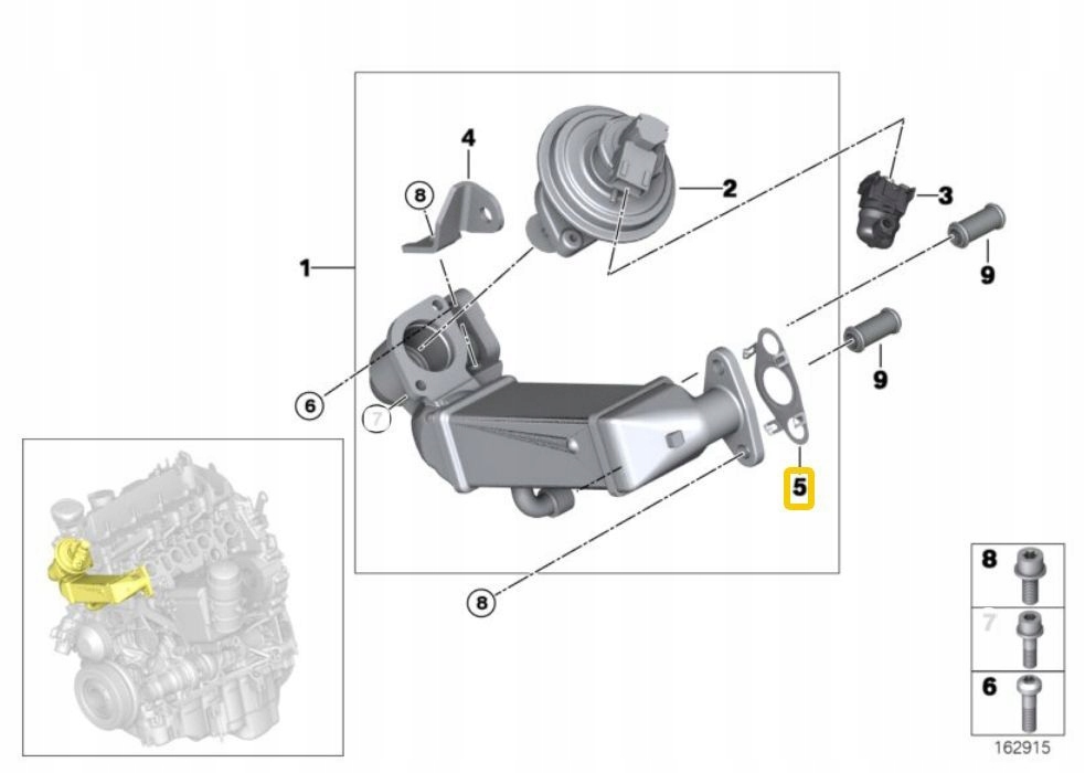 BMW E90 E91 Uszczelka Metalowa Chłodnic Spalin EGR - 7598649719 ... BMW E90 E91 Uszczelka Metalowa Chłodnic Spalin EGR - 7598649719 ...