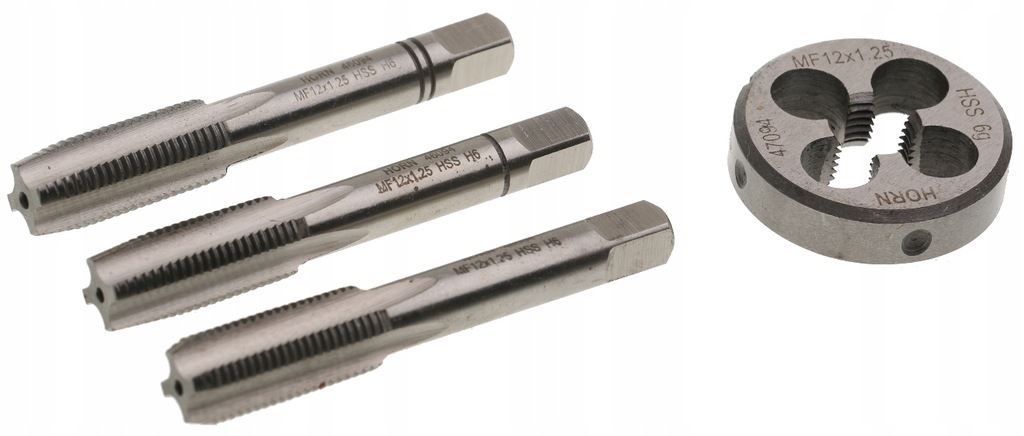 NARZYNKA GWINTOWNIK M12x1.25 ZESTAW KOMPLET GWINT - 8845555115 - oficjalne archiwum Allegro