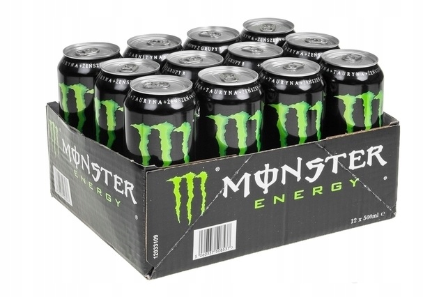 Monster Energy 0,5L x 12 puszek energetyk - 9323660219 - oficjalne ...