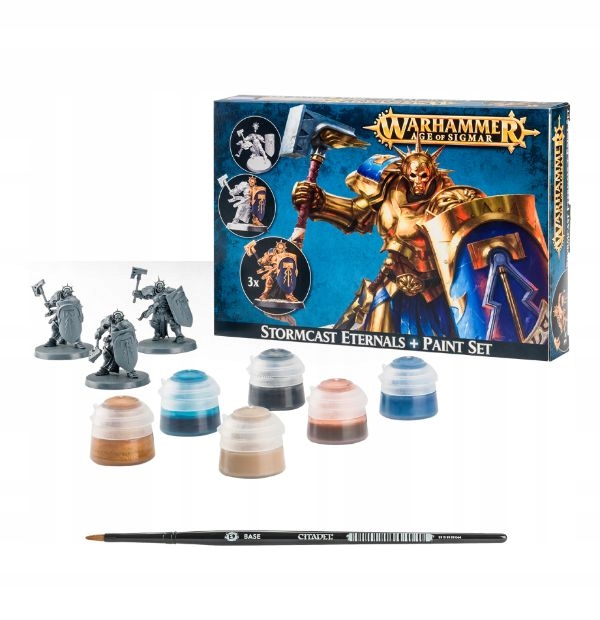 Stormcast Eternals + Paint Set starter pack TYCHY - 6800183696 ...
