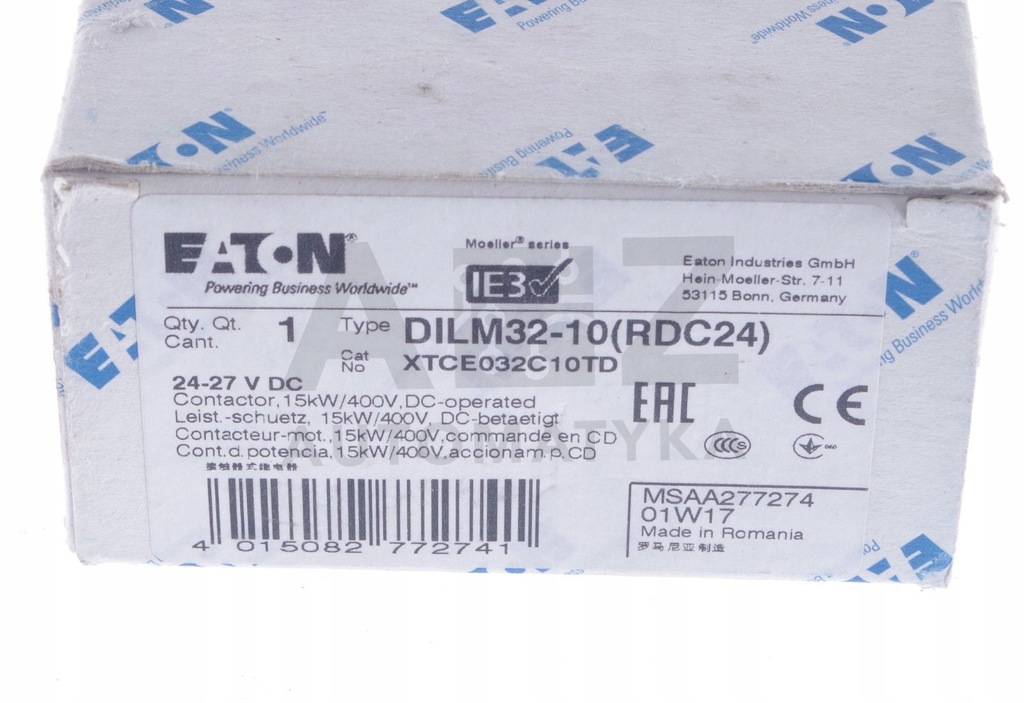 EATON MOELLER DIL M32-10(RDC24) DILM32-10(RDC24) D - 7714047689 ...