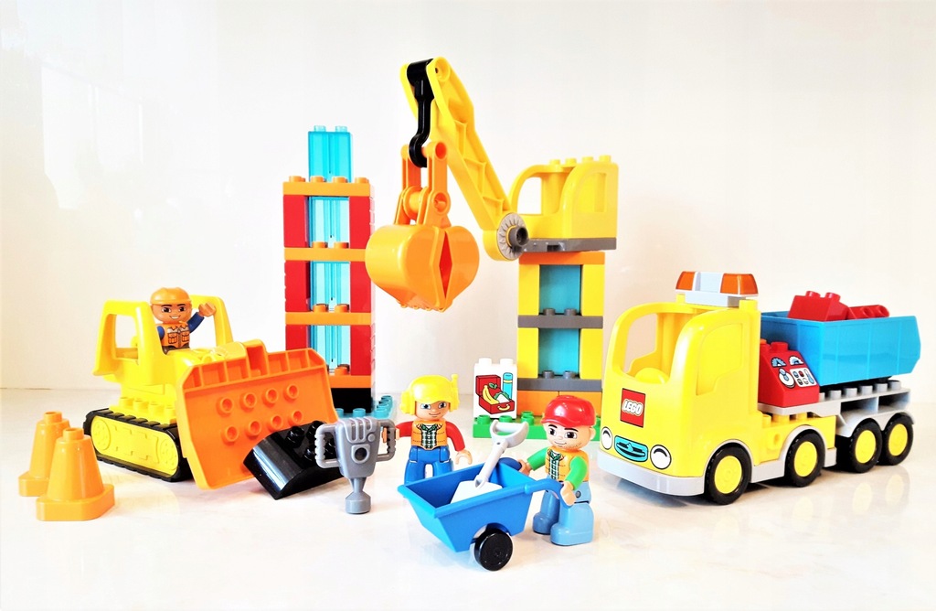 LEGO DUPLO Wielka budowa 10813 koparka dźwig #37 - 12950827026 - oficjalne archiwum Allegro