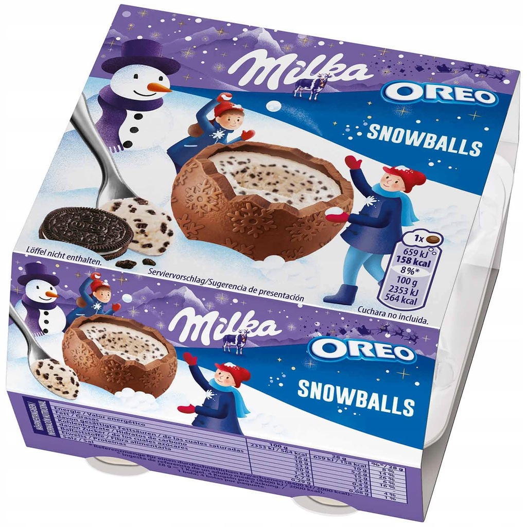 Milka Snow Balls Oreo Kulki Święta 28g x 4 szt - 12715515972 ...