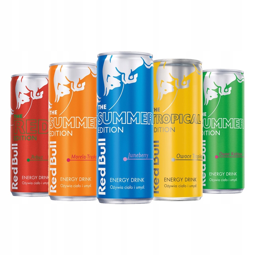 Red Bull Napój energetyczny Mix 5 smaków 250 ml - 13609567901 ...
