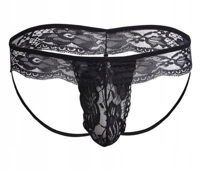 Bielizna Męska Stringi Kwiaty Czarne L - 13724875118 - oficjalne archiwum Allegro