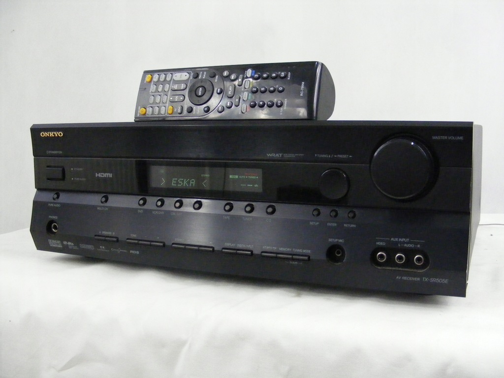 Amplituner ONKYO TX-SR505E HDMI/DTS/Pilot - 14865557982 - oficjalne archiwum Allegro