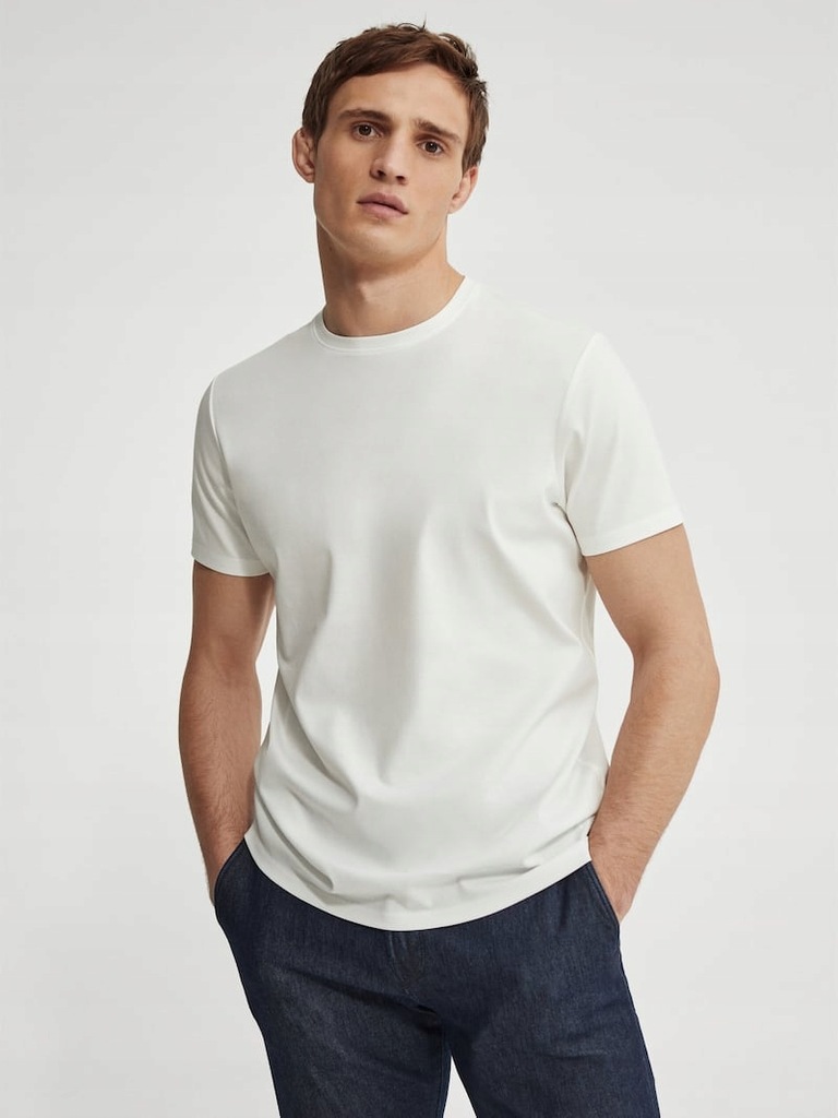 Massimo Dutti T-SHIRT PROSTY 100%BAWEŁNIANY M N177 - 11598089850 ...