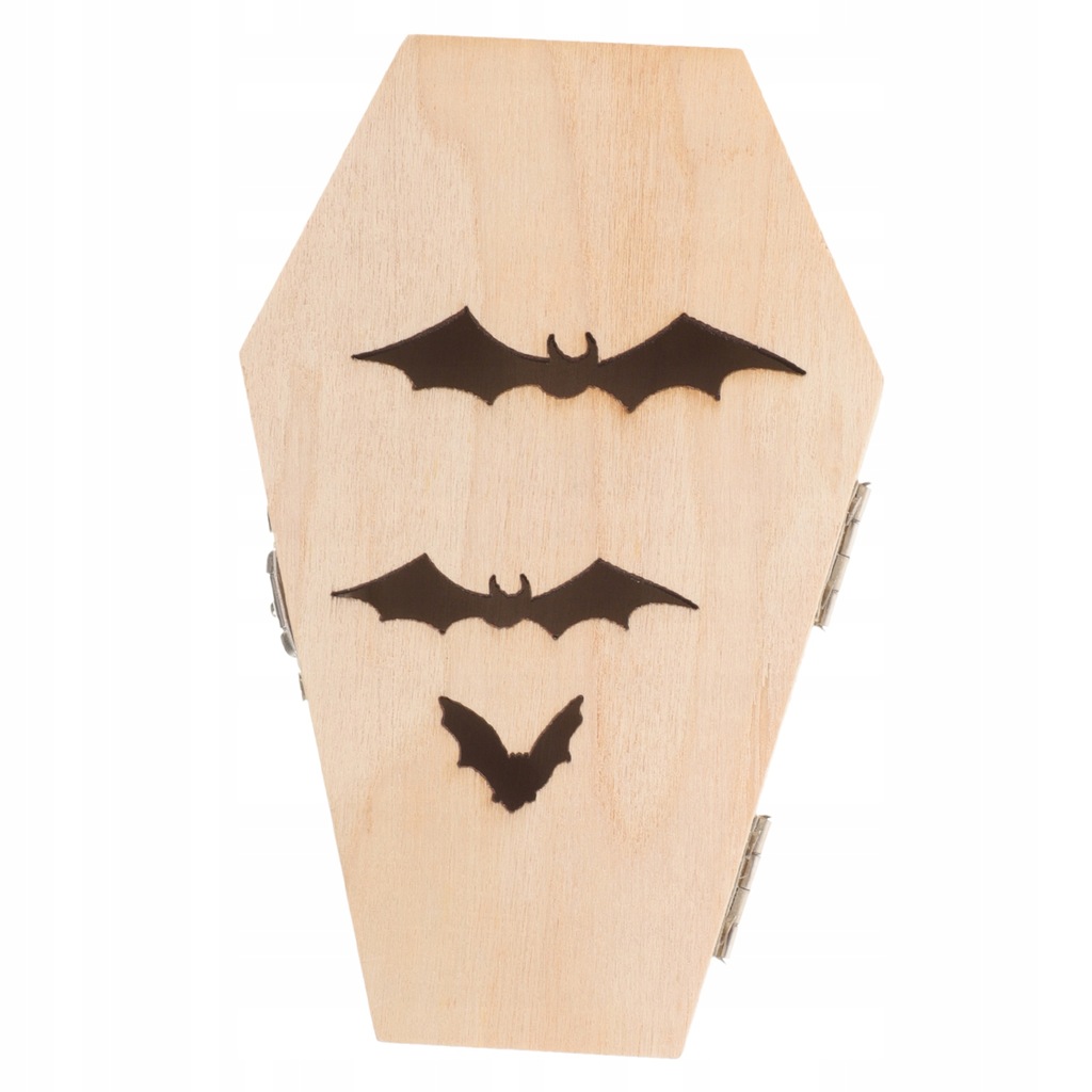Halloween Candy Treat Box Small Wooden Coffin Box - 14354570184 ...