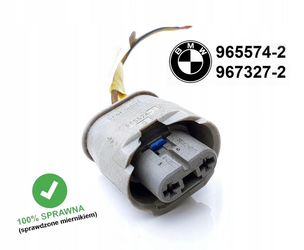 BMW E46 E38 E39 E60 E53 wtyczka lampy przedniej przód halogen 2pin 2 pin - 14986737092 ...