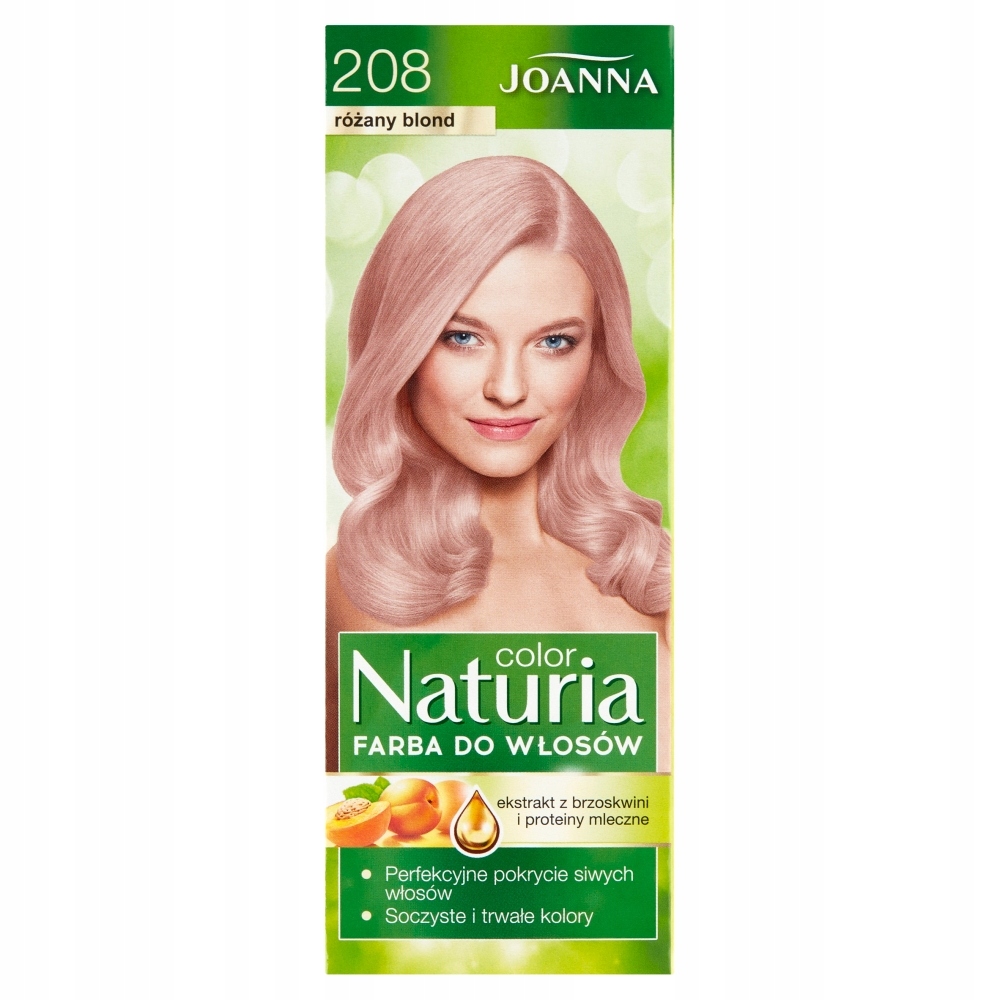 Joanna Naturia Color farba do włosów 208 Różany Bl - 12941043231 ...