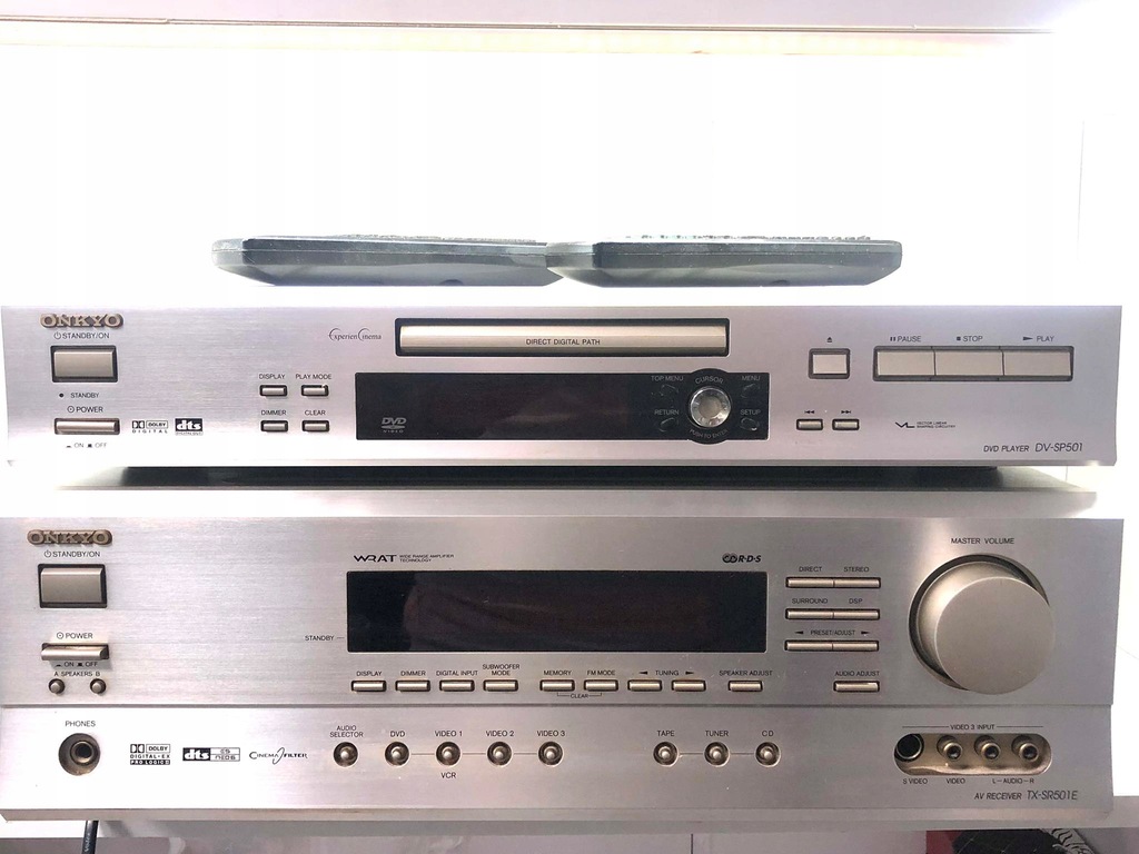 Amplituner ONKYO TX-SR501E + DVD ONKYO DV-SP500 - 14231981796 - oficjalne archiwum Allegro