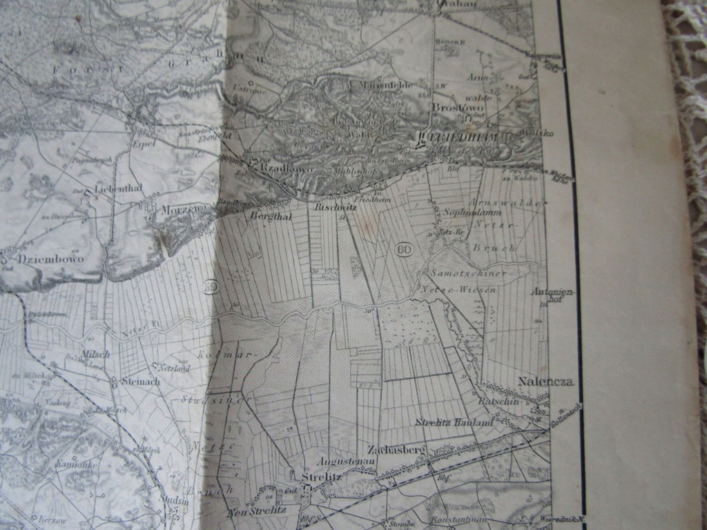 STARA MAPA PIŁA, SCHNEIDEMUHL 1912. - 12589876092 - oficjalne archiwum ...
