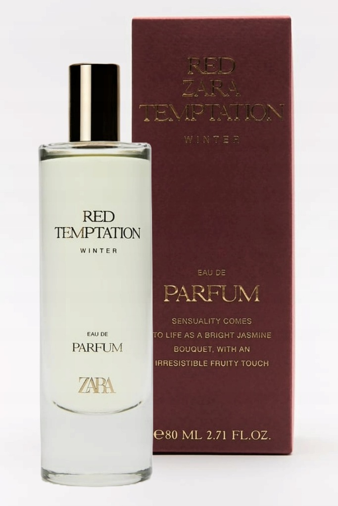 Zara RED TEMPTATION WINTER 80 ML Perfumy Damskie - 14277305700 - oficjalne archiwum Allegro