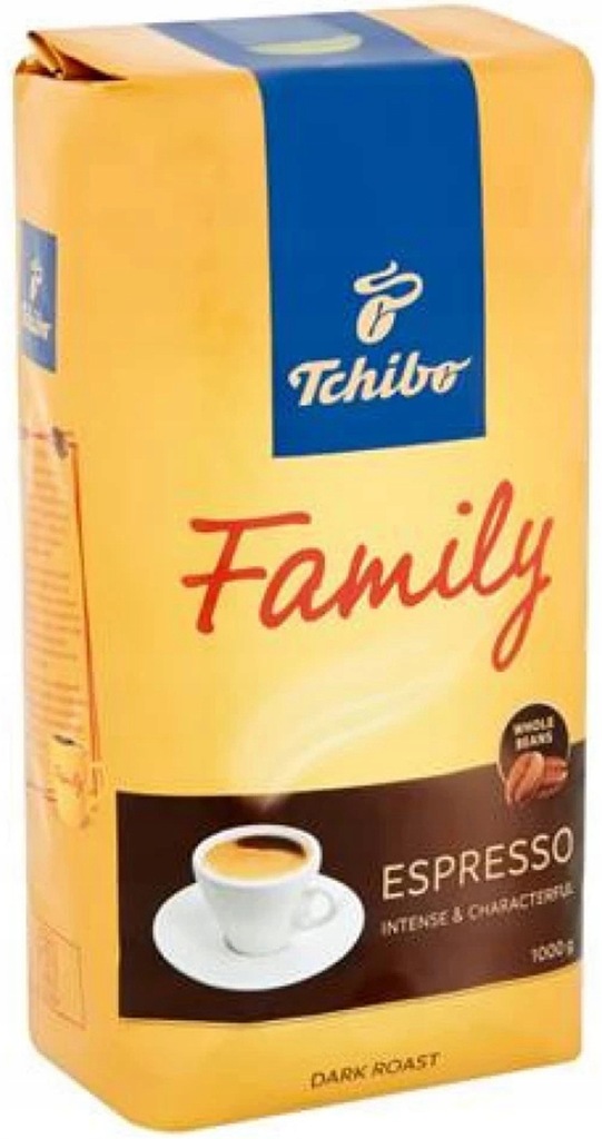 Kawa TCHIBO Family Espresso 1kg ZIARNISTA - 12000804612 - oficjalne ...