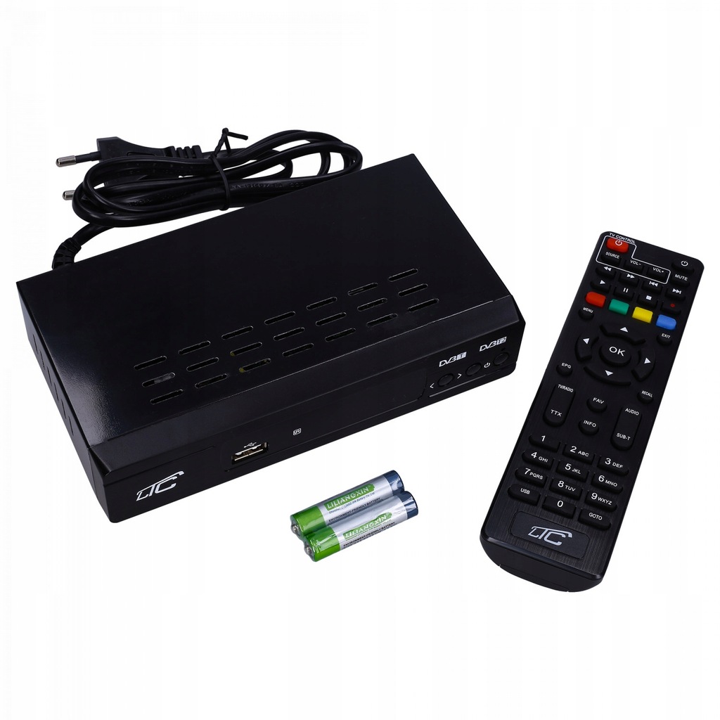TUNER TV NAZIEMNEJ HD DEKODER DVB-T2 HEVC H.256 - 12032640244 ...