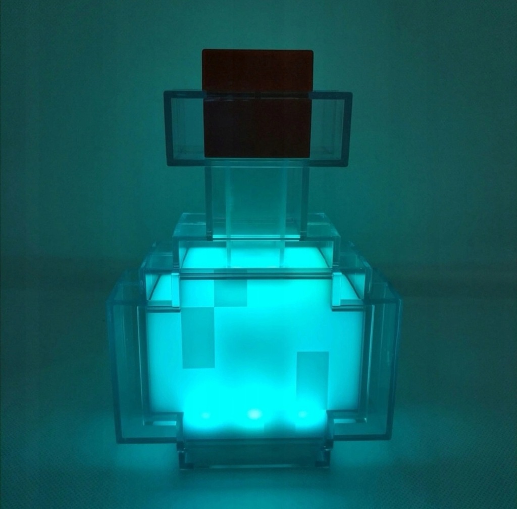 Minecraft lampka eliksir LED dla dzieci 8 kolorów - 9706641414 ...