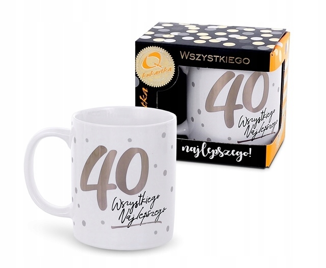 Oryginalny kubek na 40 urodziny dla Faceta Kobiety - 12360336228 - oficjalne archiwum Allegro