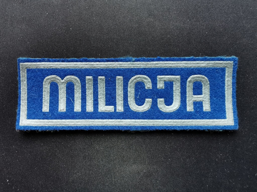 Naszywka na Mundur Polowy Milicja Obywatelska MO - 12618723120 ...